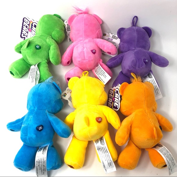 Care Bears | Toys | Set Of 6 Mini Care Bears Plush Basic Fun Bear ...